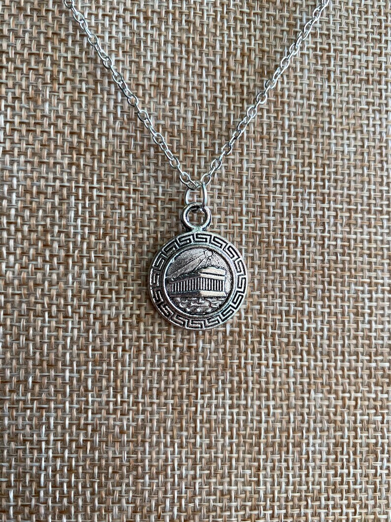Parthenon Athens Necklace / Greek Temple Classics Medallion Jewelry ...