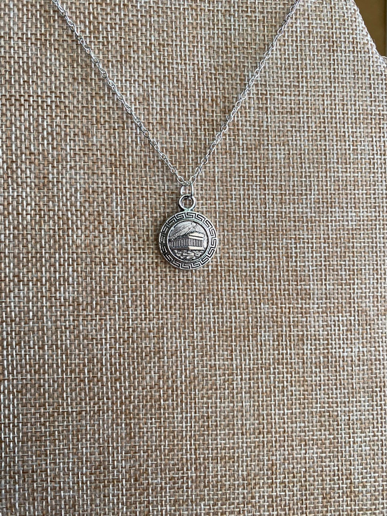 Parthenon Athens Necklace / Greek Temple Classics Medallion Jewelry ...
