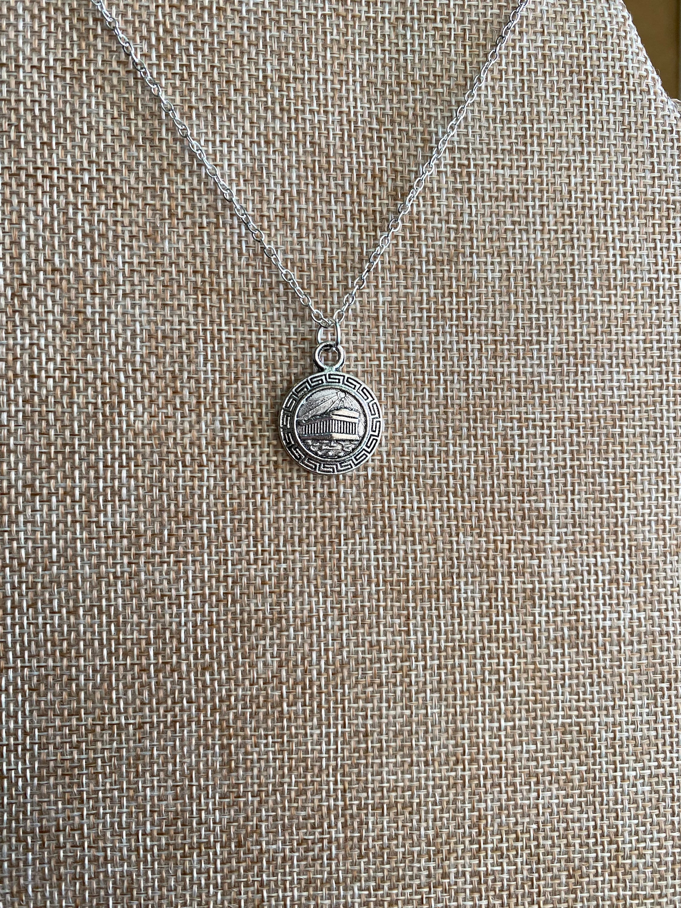 Parthenon Athens Necklace / Greek Temple Classics Medallion Jewelry ...