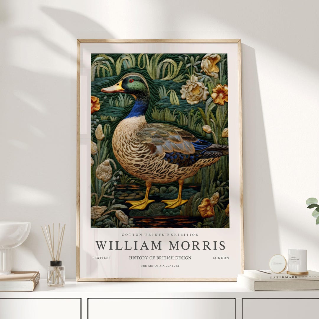 William Morris Print, William Morris Art, Exhibition Poster, Woodland ...
