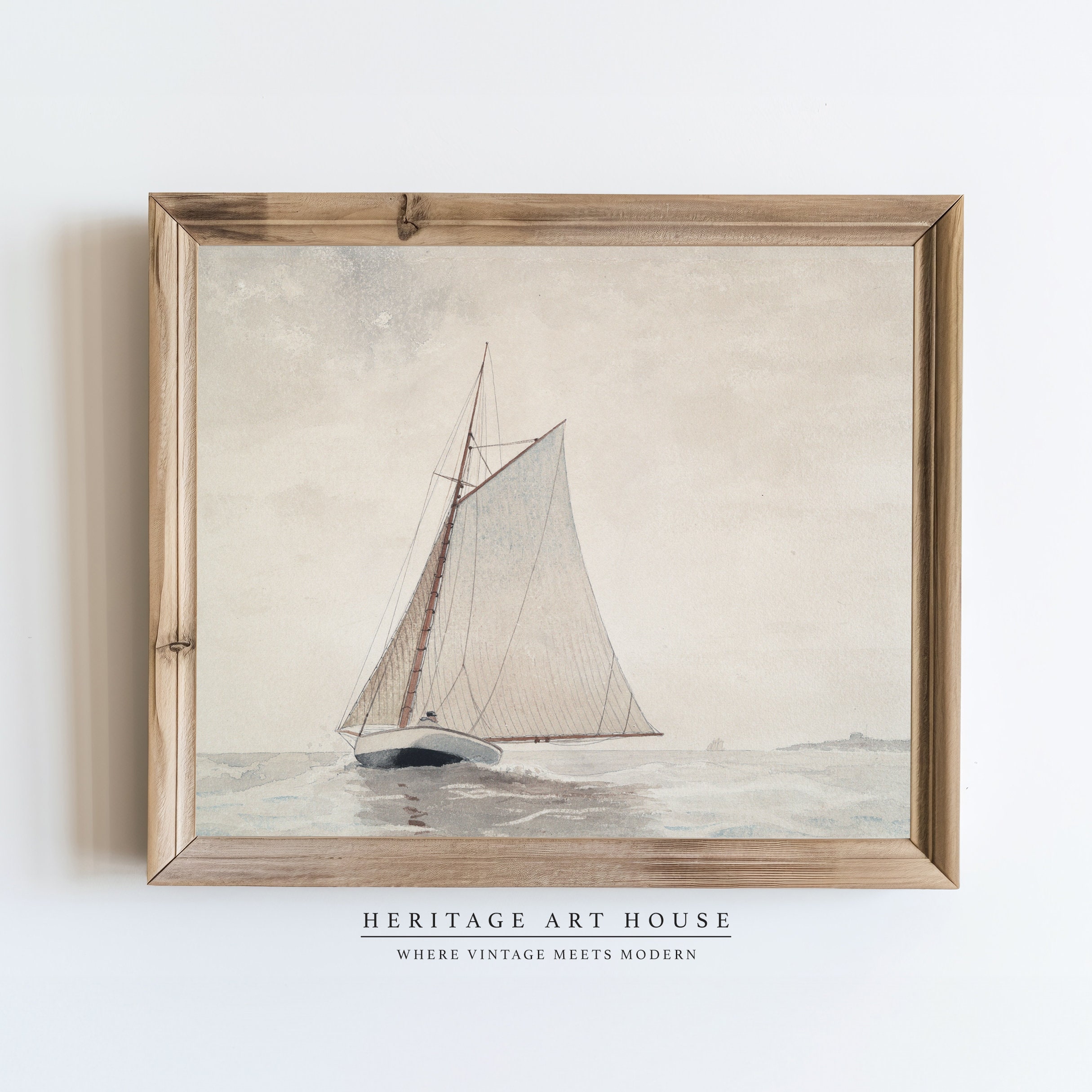 Coastal Artwork, Sail Boat Painting, Sail Boat Art, Sailing Art ...