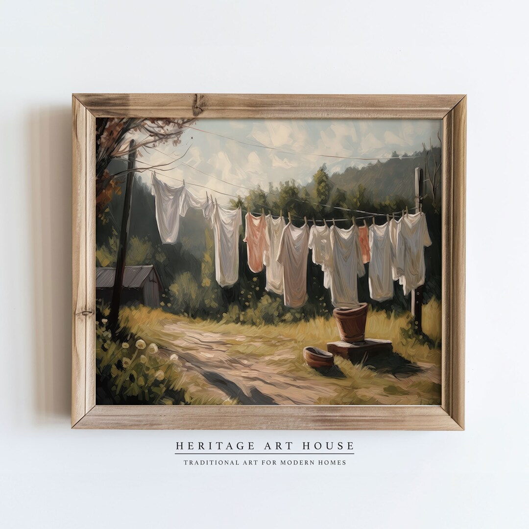 Laundry Room Art, Laundry Room Print, Vintage Laundry Room Art ...