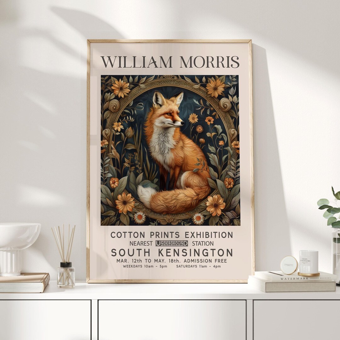William Morris Print, William Morris Art, Exhibition Poster, Woodland ...
