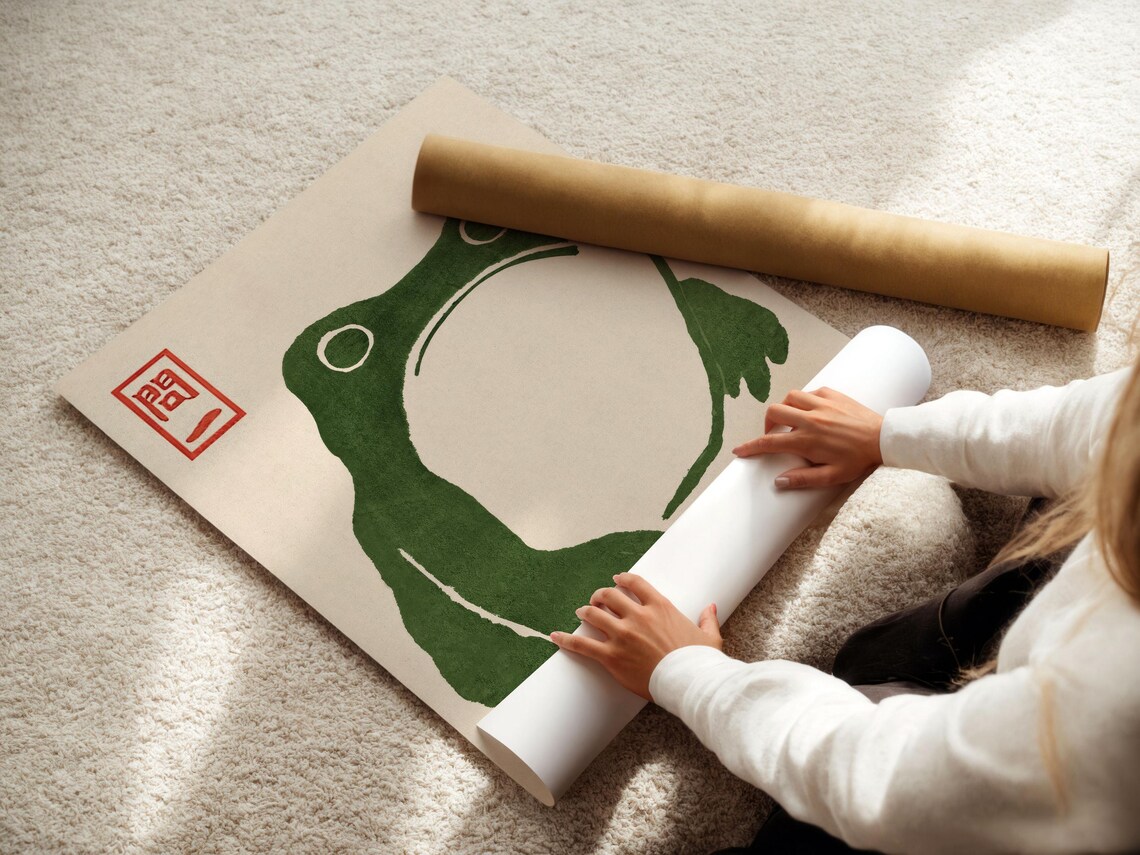 Matsumoto Hoji, Matsumoto Frog, Japanese Frog, Frog Print, Japanese ...
