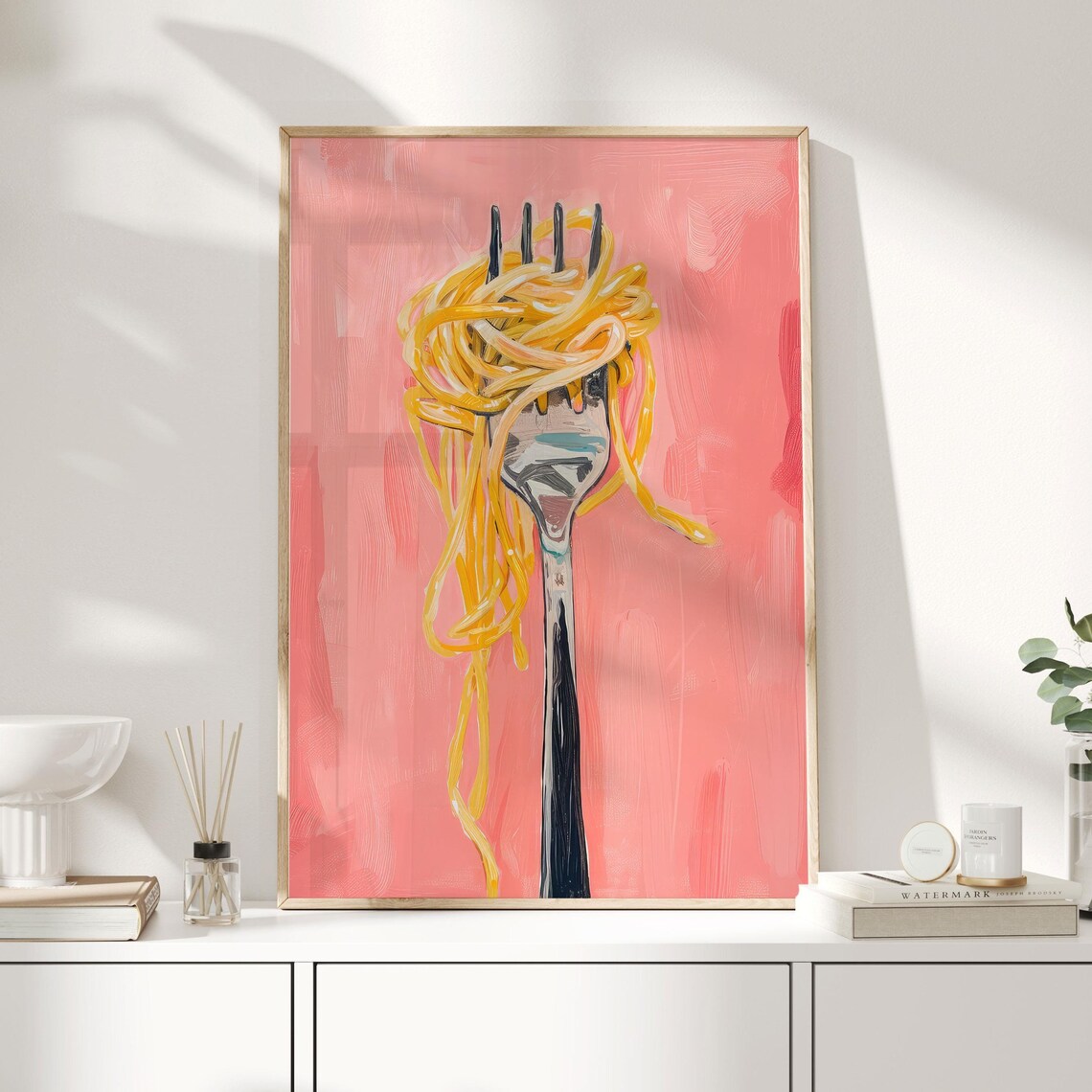 Spaghetti Print, Spaghetti Poster, Pasta Print, Pasta Poster, Pasta ...