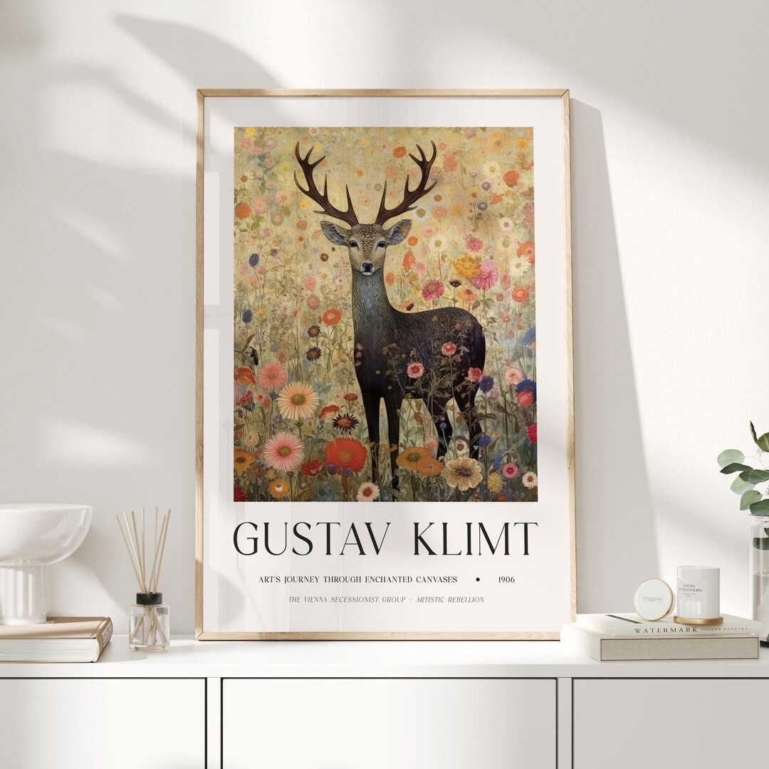 Gustav Klimt, Klimt Poster, Museum Poster, Exhibition Poster, Wallart ...