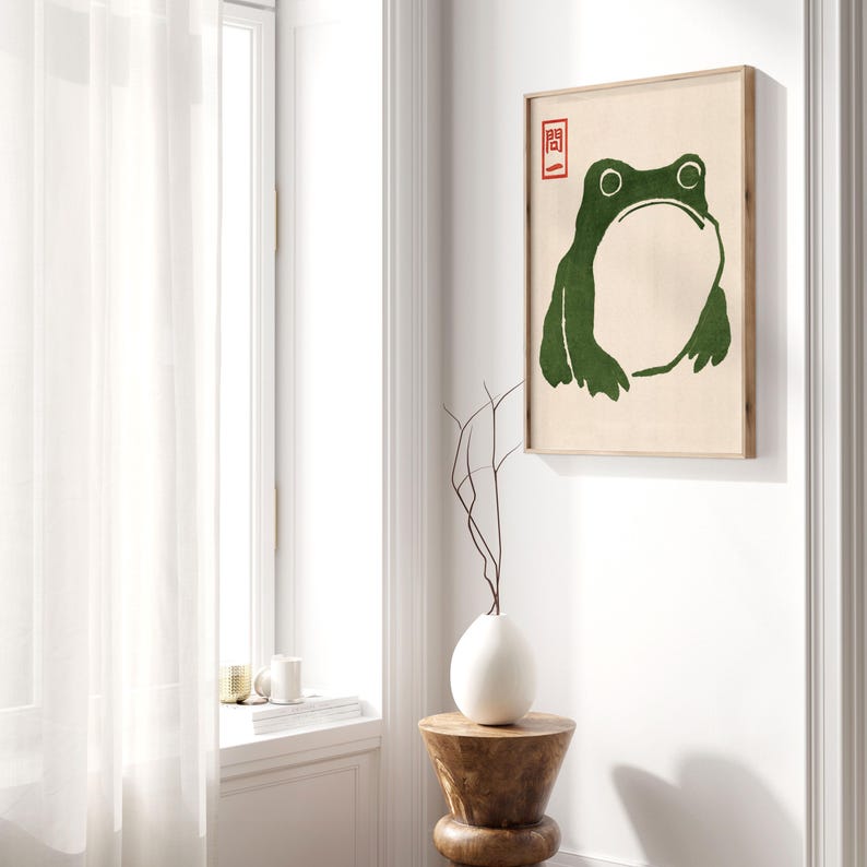 Matsumoto Hoji, Matsumoto Frog, Japanese Frog, Frog Print, Japanese ...