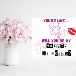 Mean Girls Themed Bridesmaid Proposal Cards | Mean Girls Movie ...