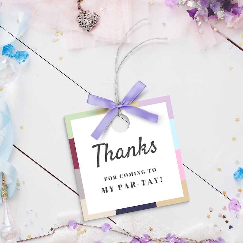 Swiftie Era Thank You Tags | Editable and Printable | Thank You Tags ...