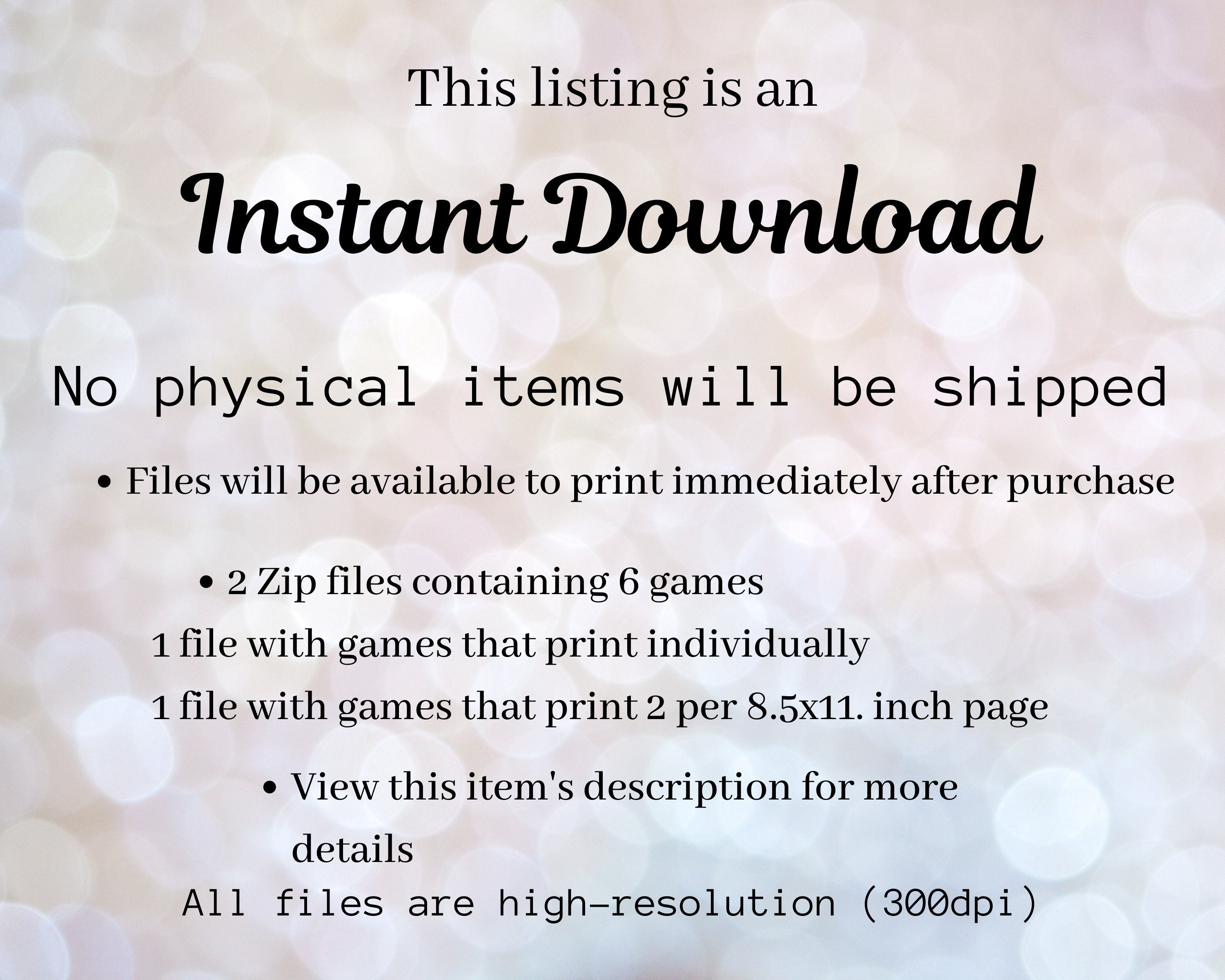 Friends Themed Bachelorette Party Games Bundle Friends TV Show ...