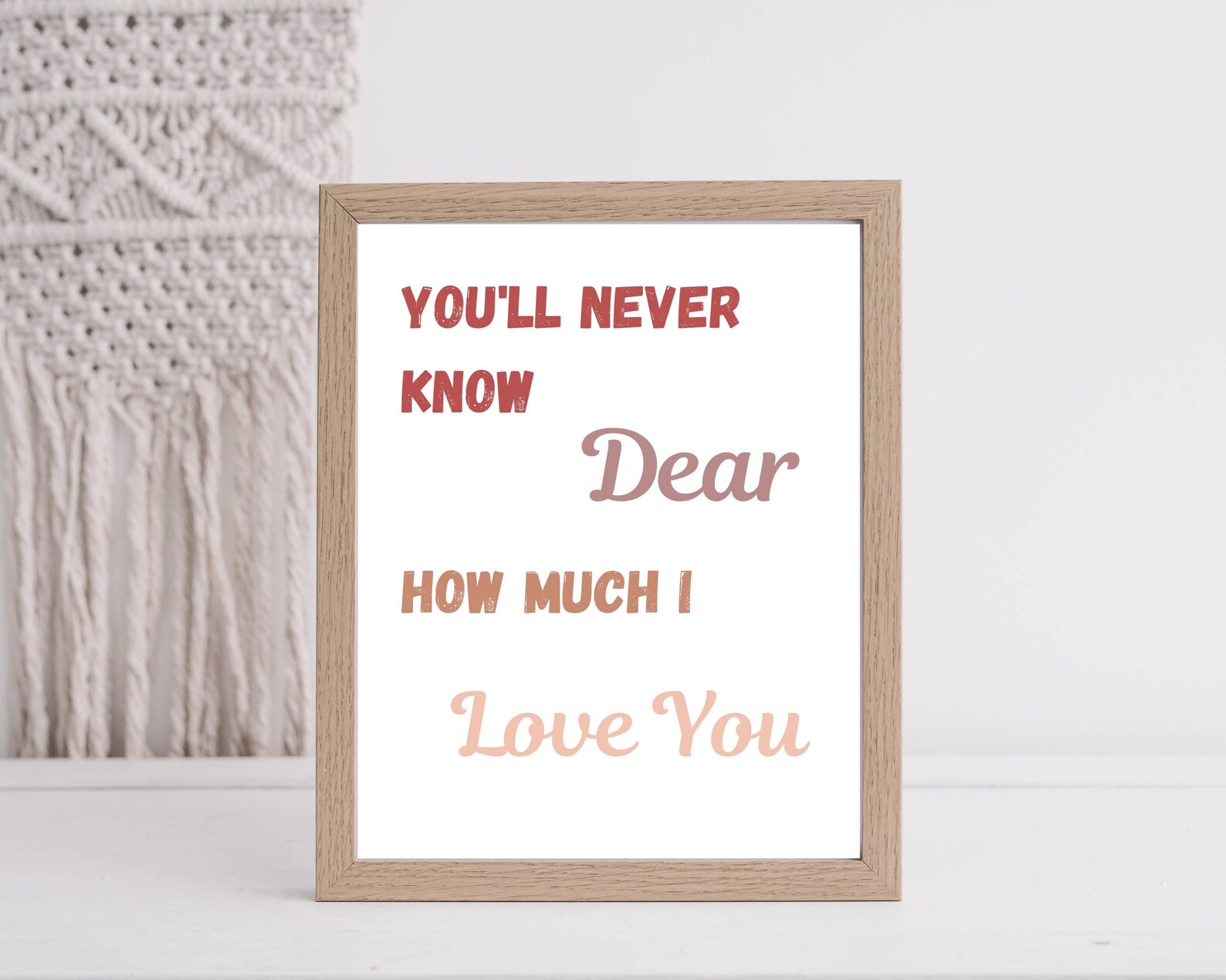 Boho Red Rainbow PRINTABLE Wall Art for Nursery Decor Kid's Room Decor ...