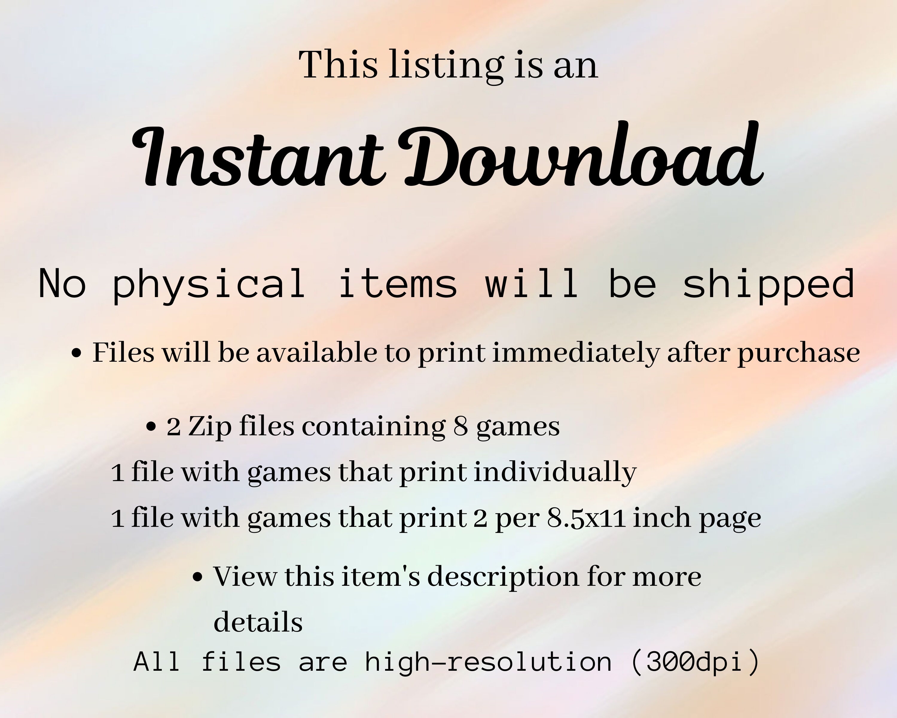 70s Disco Themed Bachelorette Party Games Bundle Printable Games ...