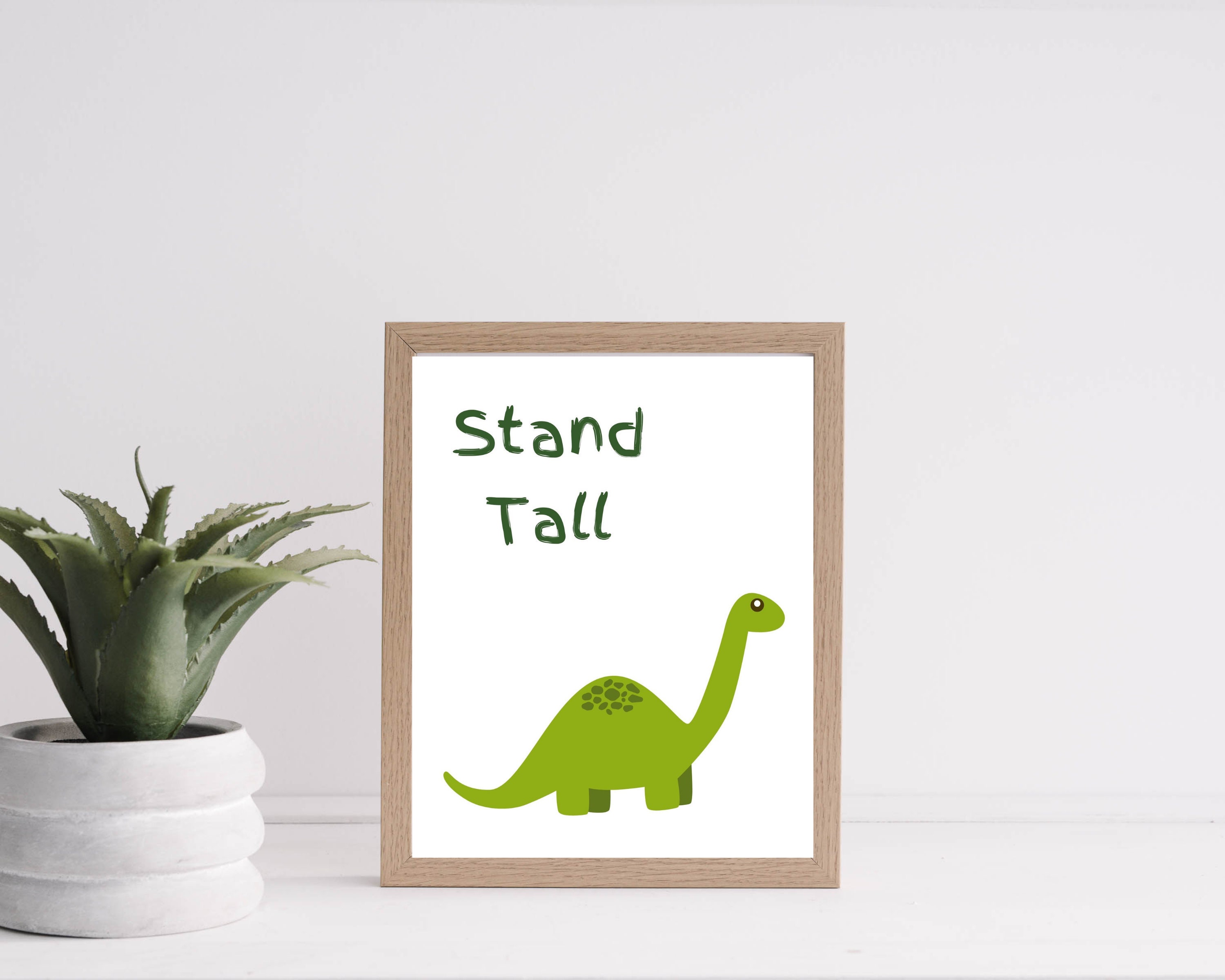 Dinosaur Themed PRINTABLE Wall Art for Nursery Decor, Kid's Room Decor ...