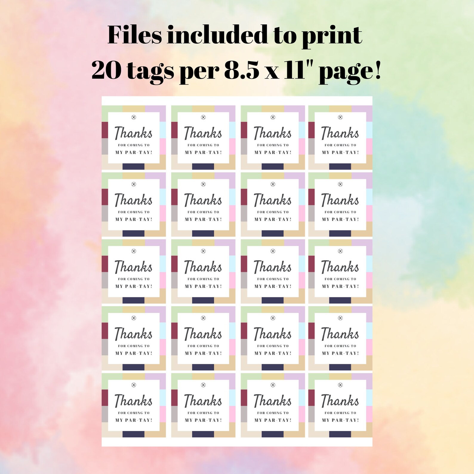 Swiftie Era Thank You Tags | Editable and Printable | Thank You Tags ...