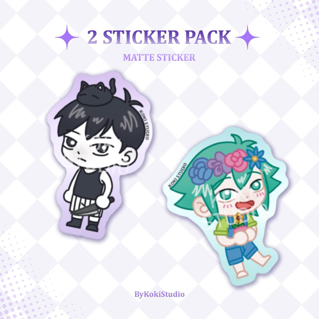 Omori | Matte Sticker Pack | Fanart Merch | Videogame Sticker | Chibi ...