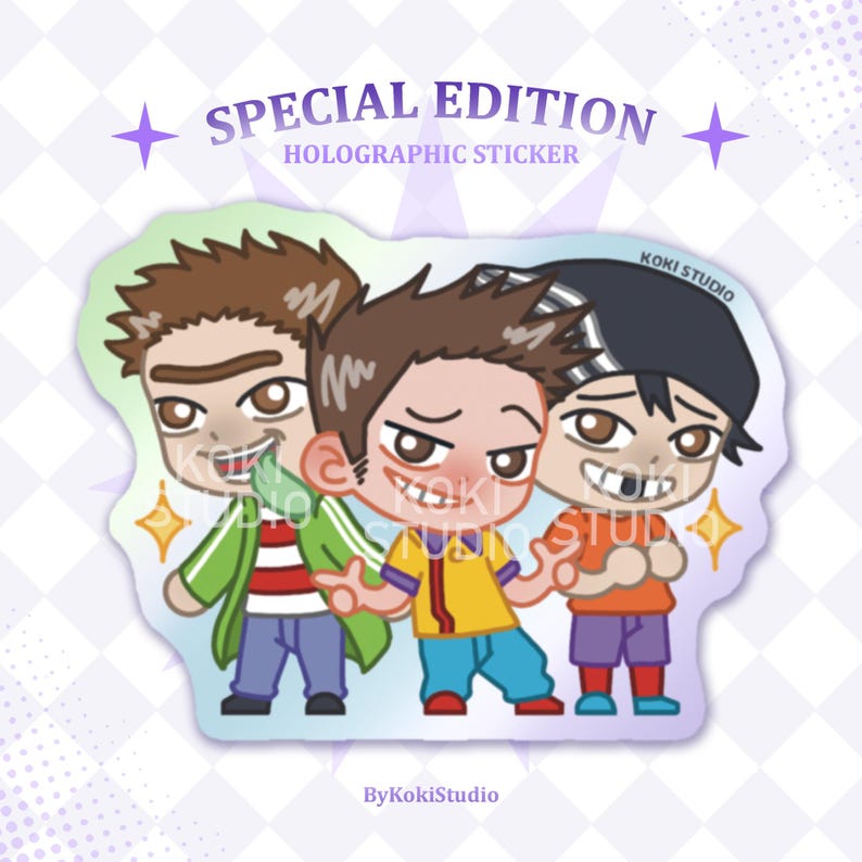 Ed, Edd & Eddy | Holographic Sticker | Fanart Merch | Cartoon Sticker ...