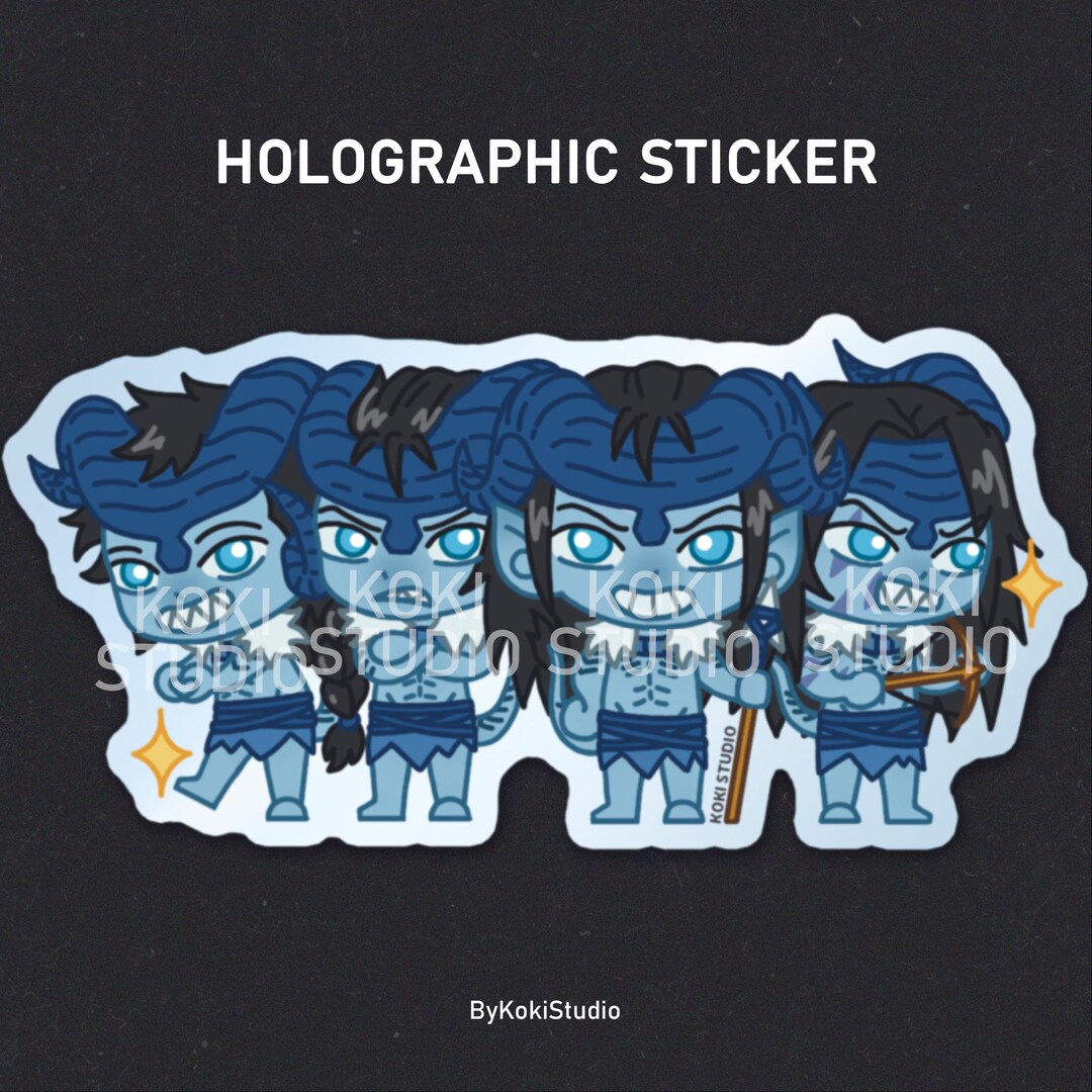 FINAL STOCK | Ice Planet Barbarian | Holographic Sticker | Fanart Merch | Book Sticker | Chibi ...