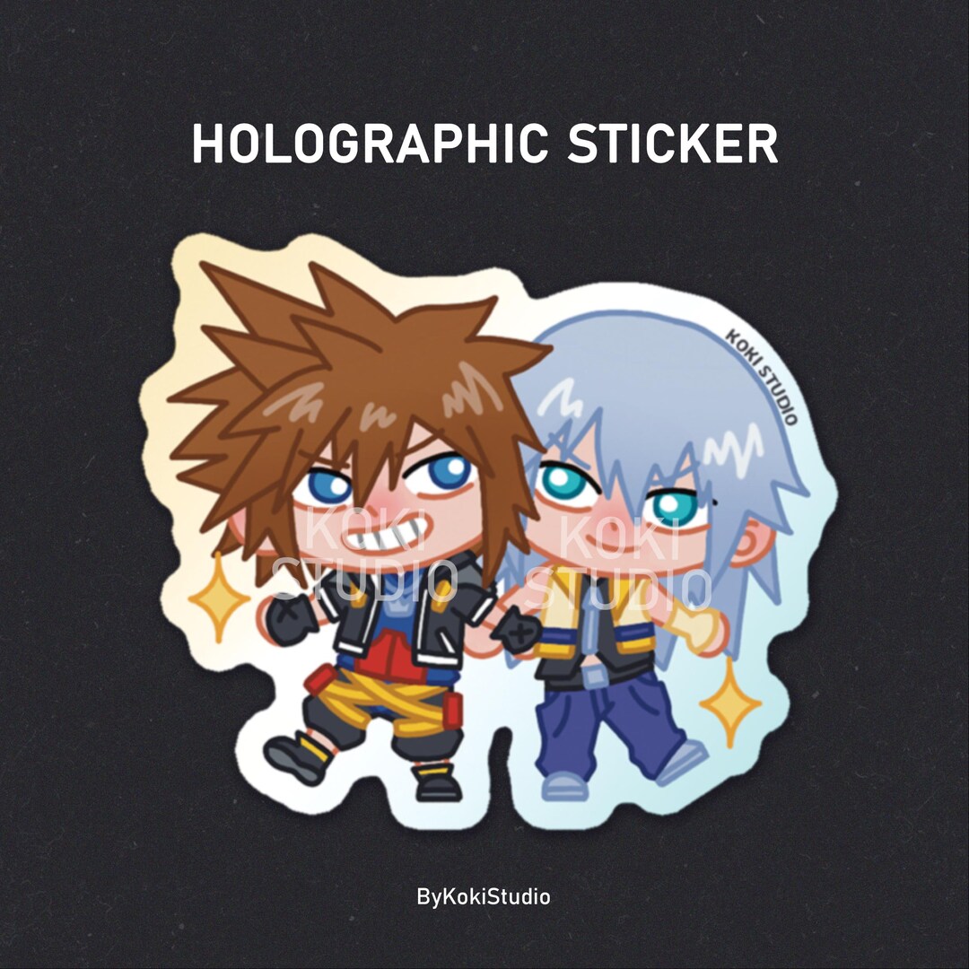 FINAL STOCK | KH | Holographic Sticker | Fanart Merch | Videogame ...