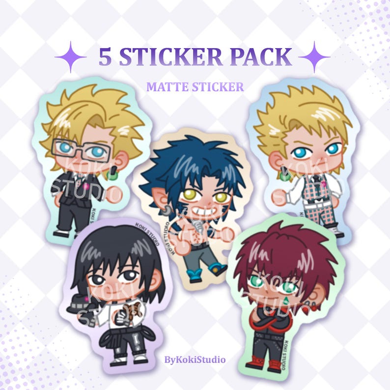 DMMD Matte Sticker Pack Fanart Merch Videogame Sticker Visual Novel ...