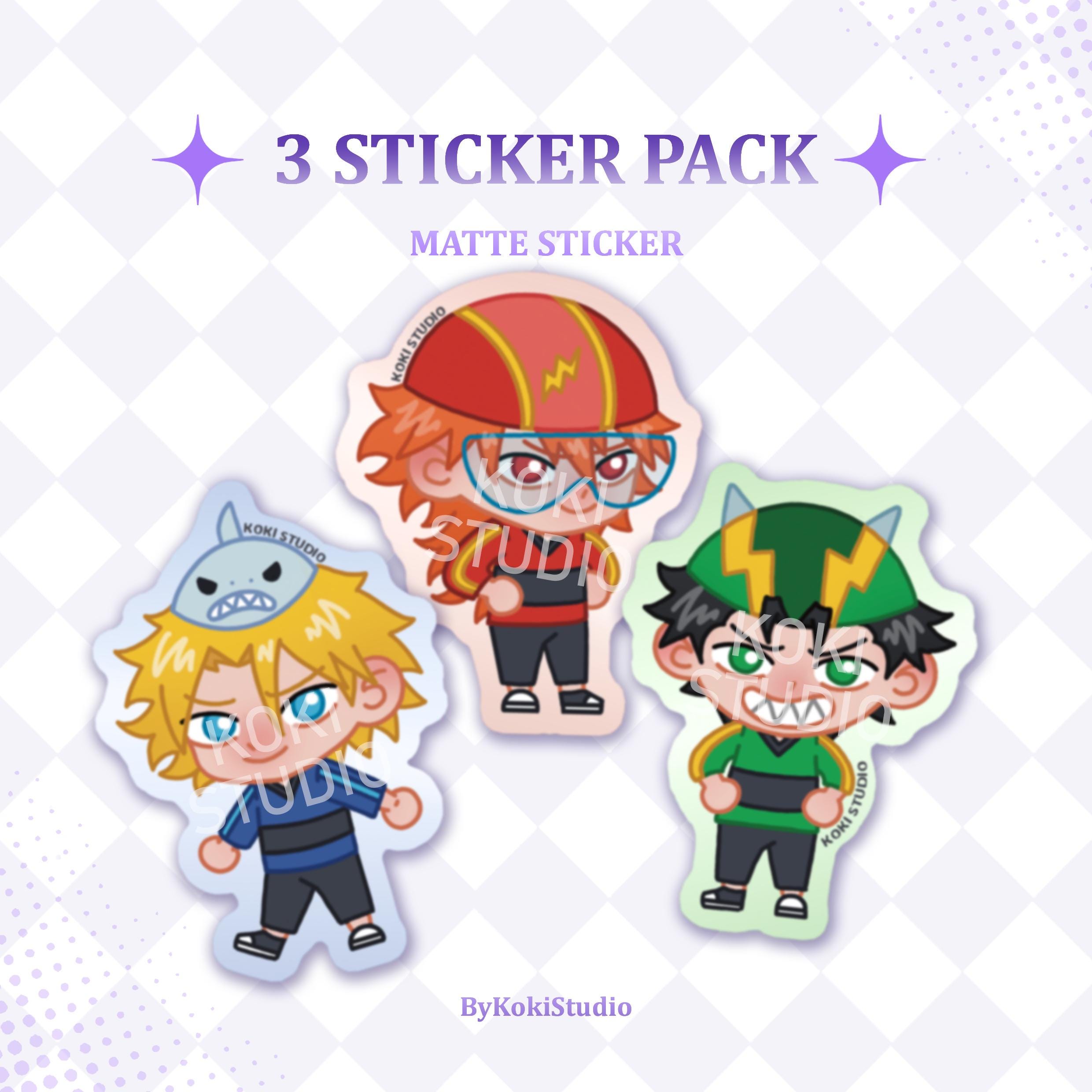 The Rowdyruff Boys Matte Sticker Pack Fanart Merch Cartoon Sticker ...