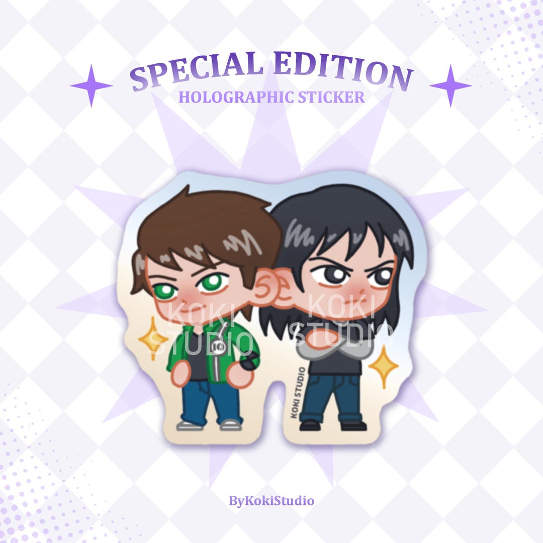 Ben & Kevin | Holographic Sticker | Fanart Merch | Cartoon Sticker ...