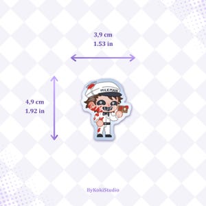 Milkman | Matte Sticker Pack | Fanart Merch | Videogame Sticker | Indie ...