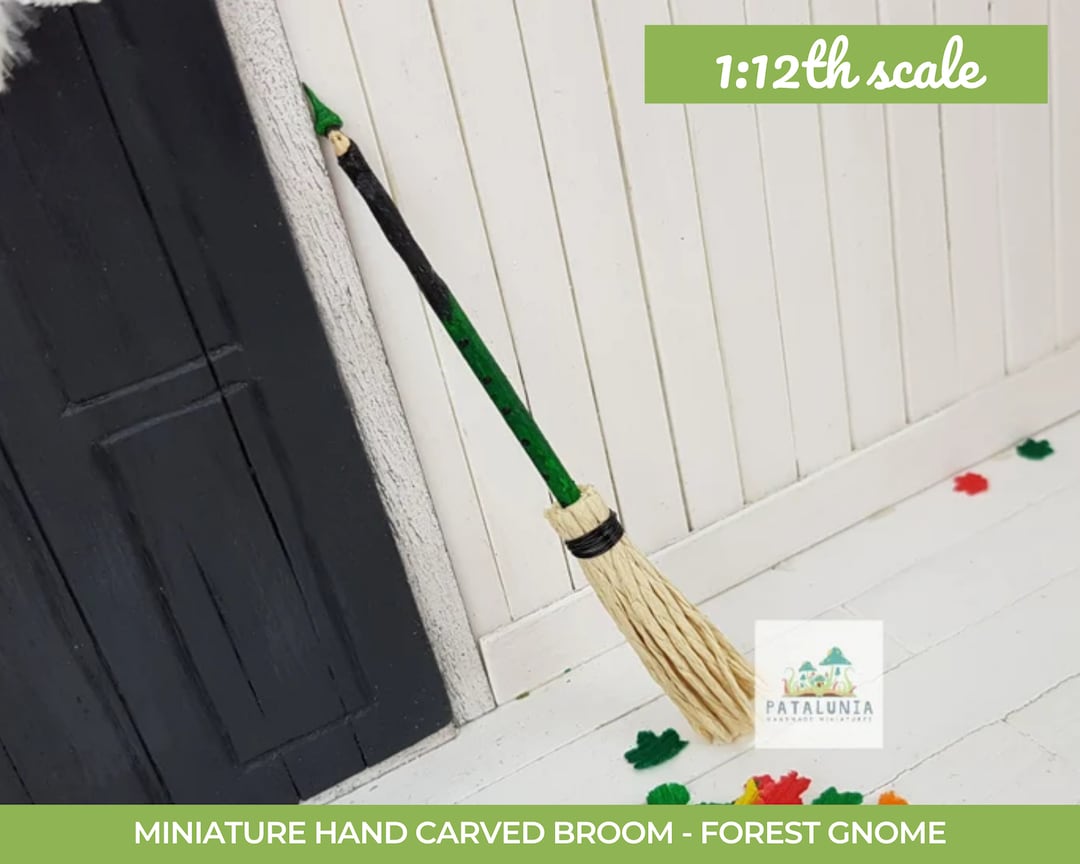 Dollhouse Miniatures Wizard Broom Witch Broom OOAK Gnome Broom - Etsy ...