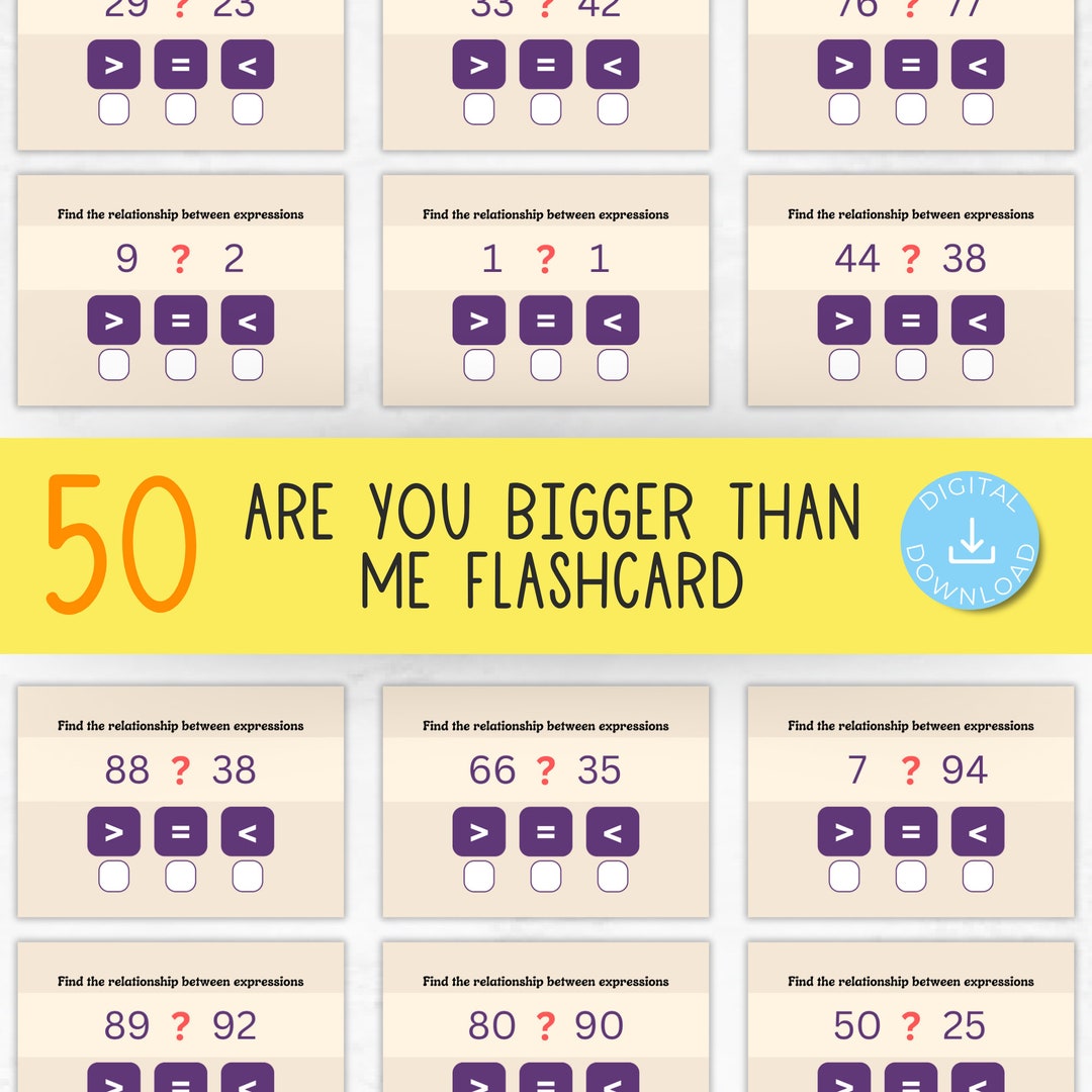 Are You Bigger Than Me - Math Games for Kids. Educational Activity ...