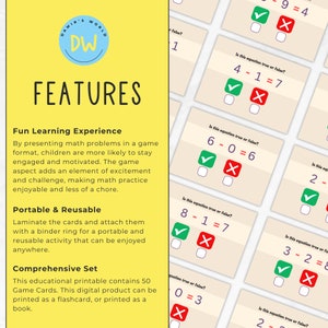 Crosscheck, True or False Game - Math Games for Kids. Educational ...