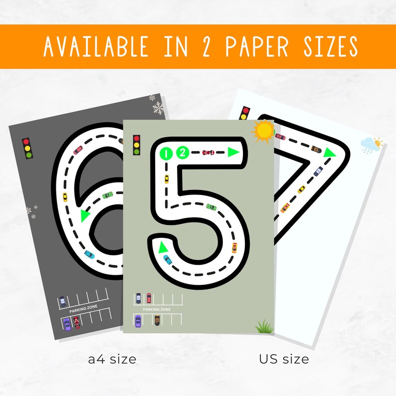Numbers Tracing Flashcards - Preschool and Kindergarten Activity, Learn ...