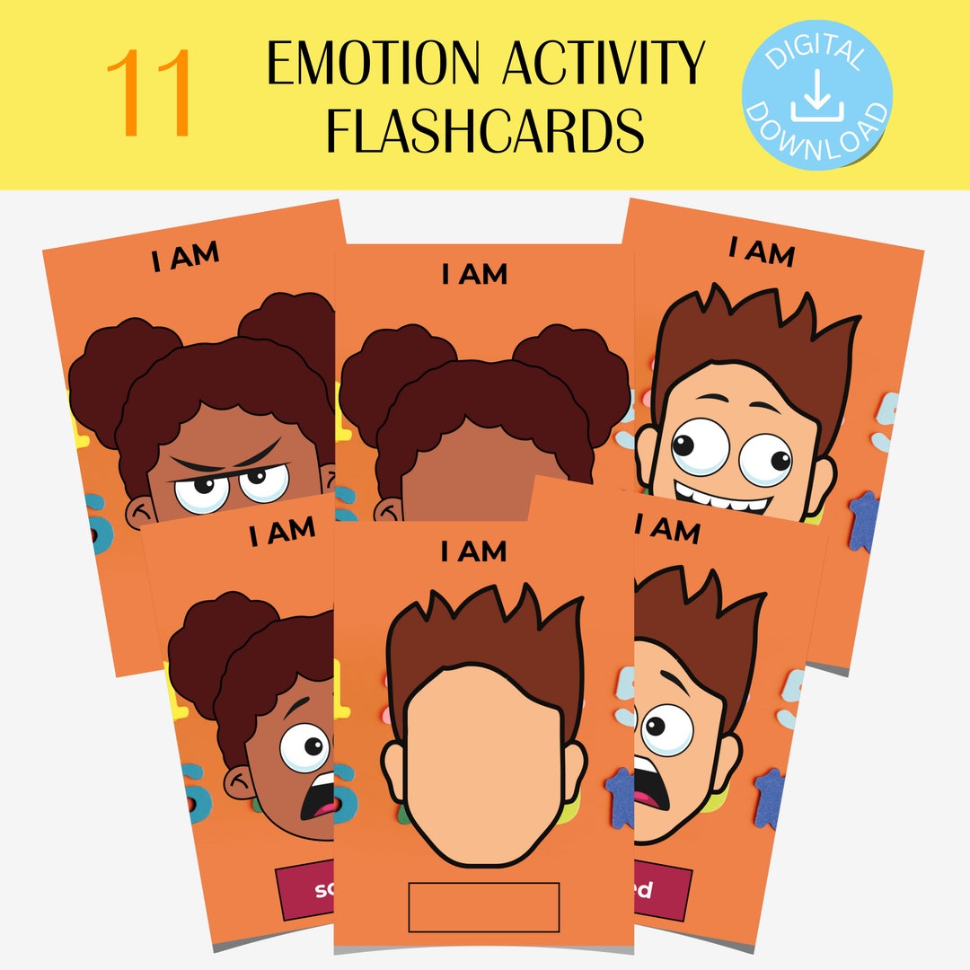 Emotional Activity Flash Cards for Kids - Emotional Awareness ...