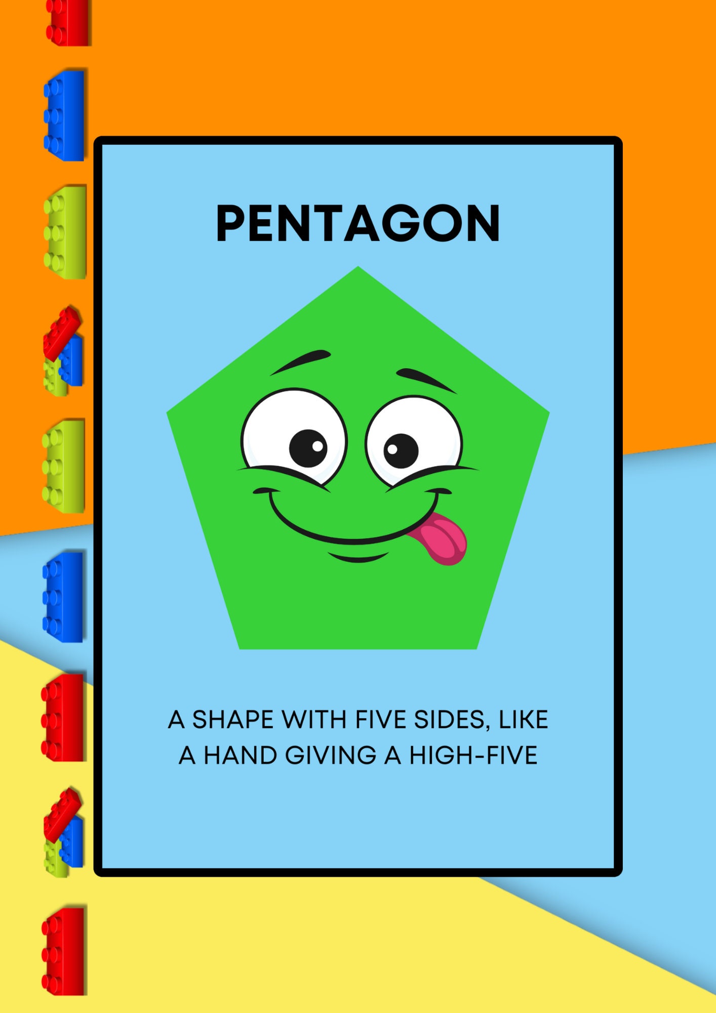 Shapes Recognition Flash Cards Classroom Visual Shapes, Funny Faces ...