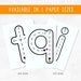 Letters Tracing Flashcards - Preschool and Kindergarten Activity, Learn ...