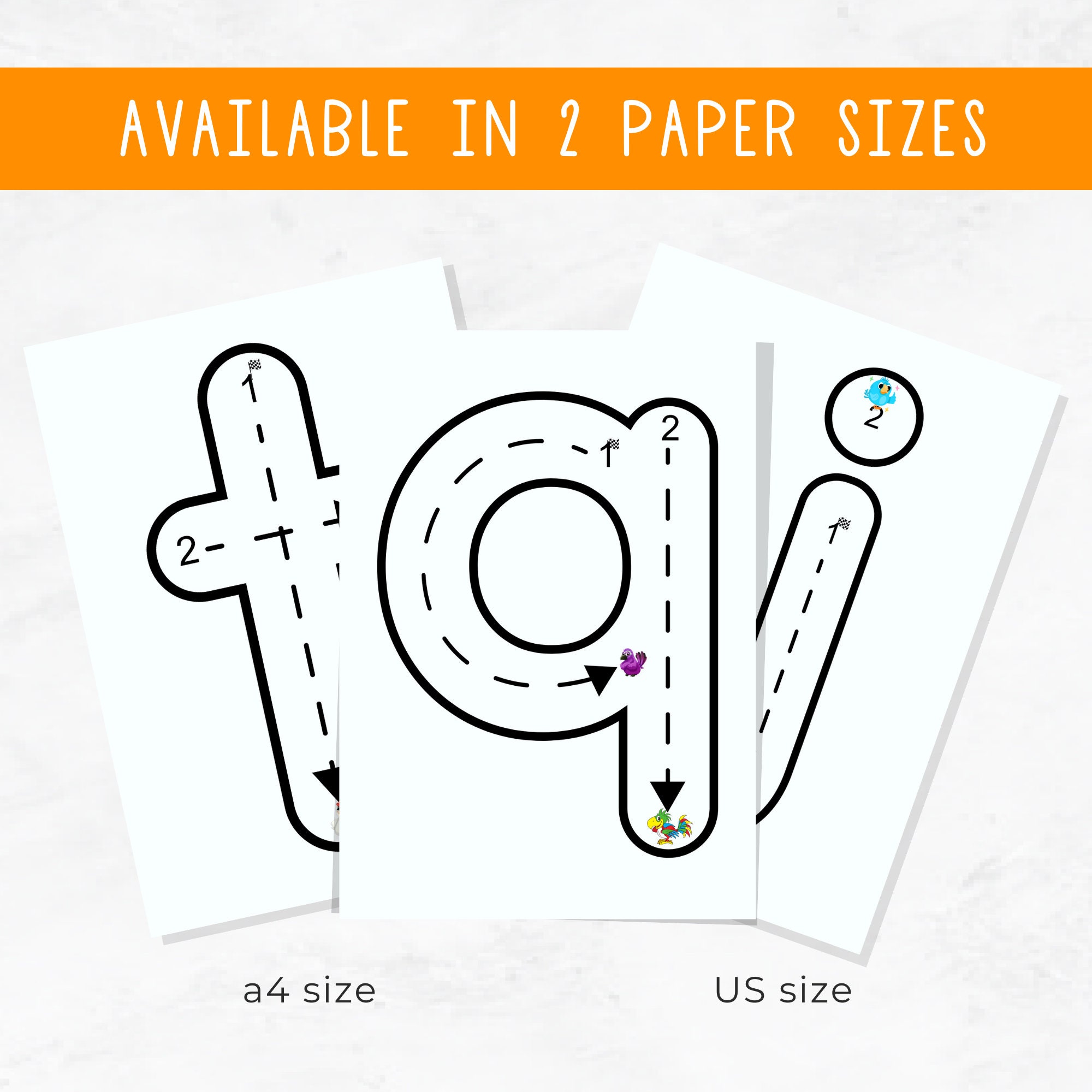 Letters Tracing Flashcards - Preschool and Kindergarten Activity, Learn ...