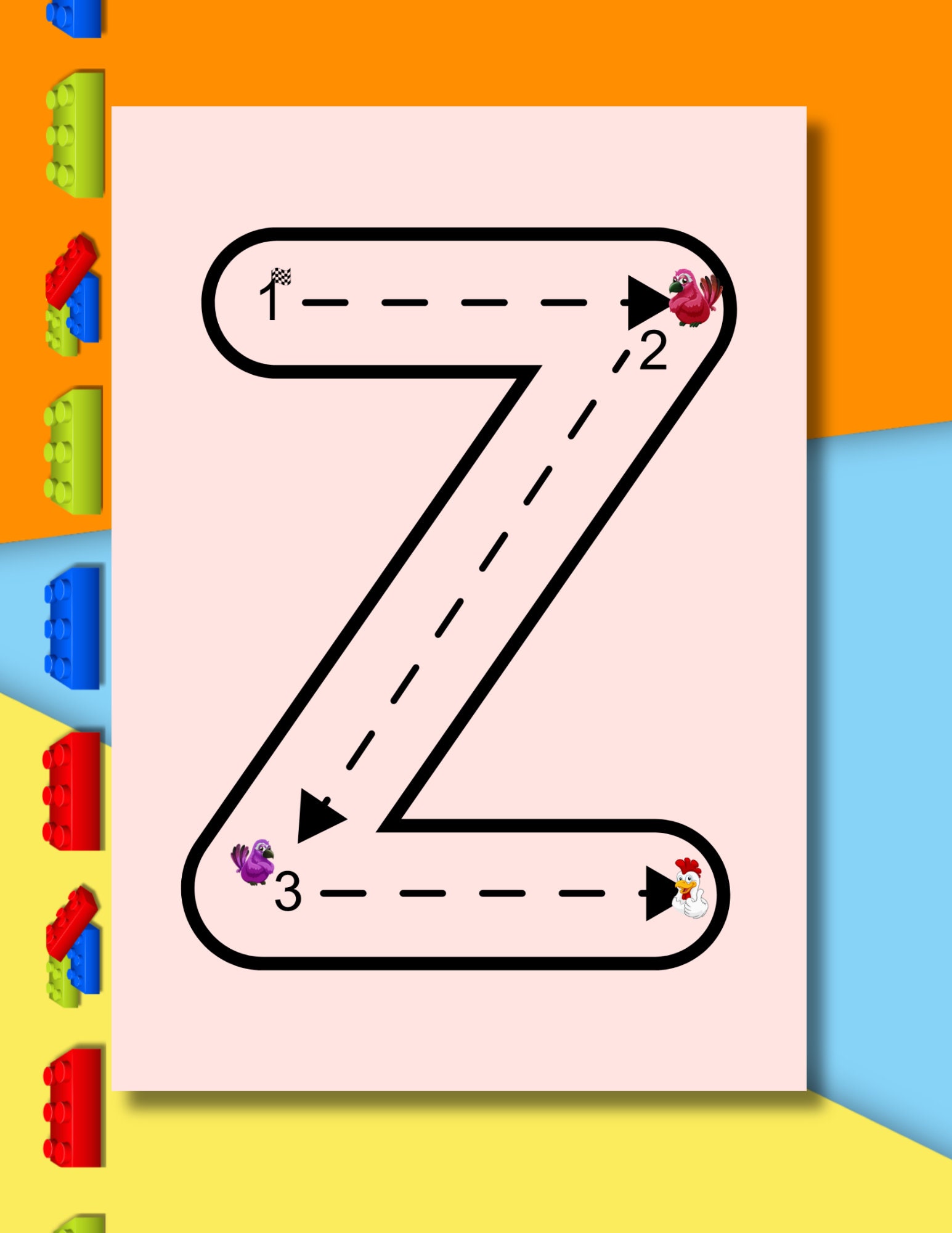 Letters Tracing Flashcards Preschool and Kindergarten Activity, Learn ...