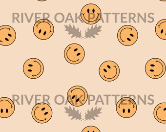 Smiley Face Seamless File - Etsy UK