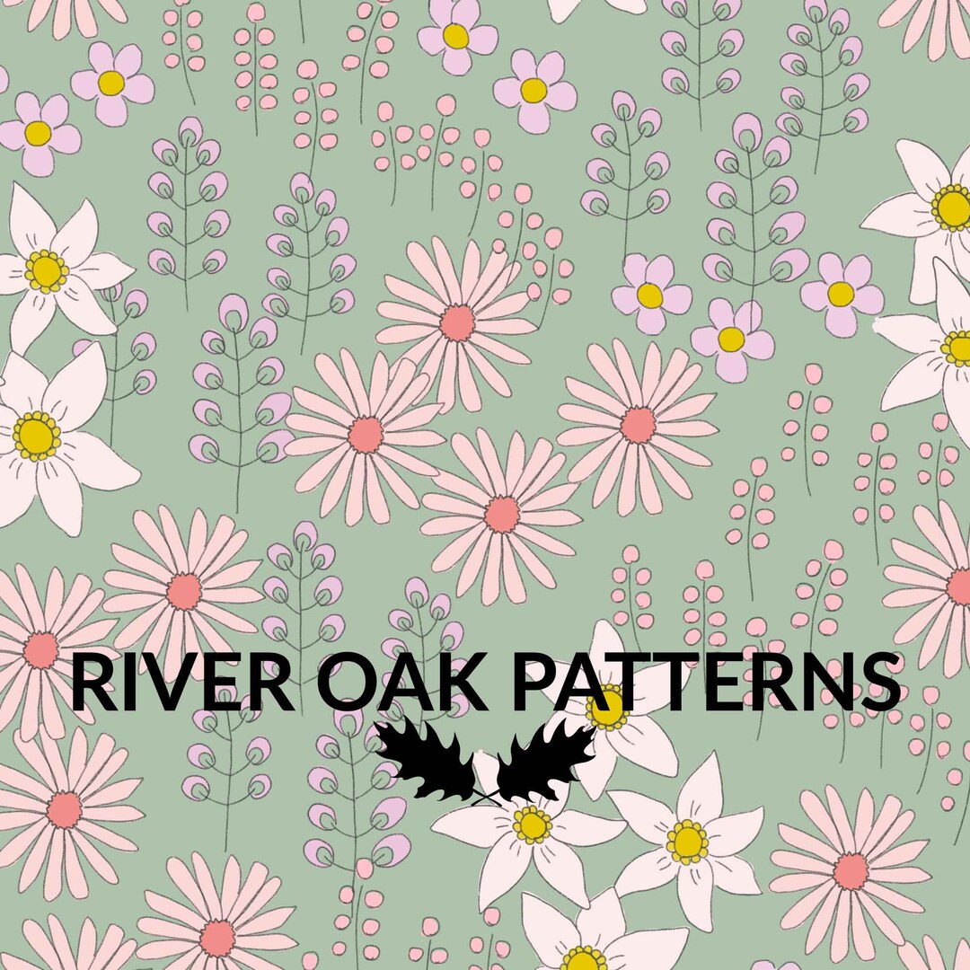 Spring Summer Hand Drawn Floral Seamless Pattern for Fabric Sublimation ...