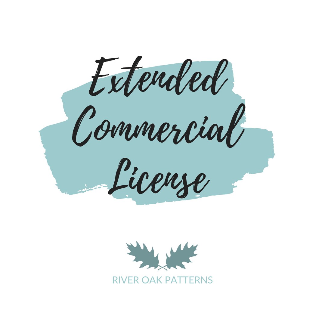 Extended Commercial Use License for Any 1 Design in the Shop - Etsy