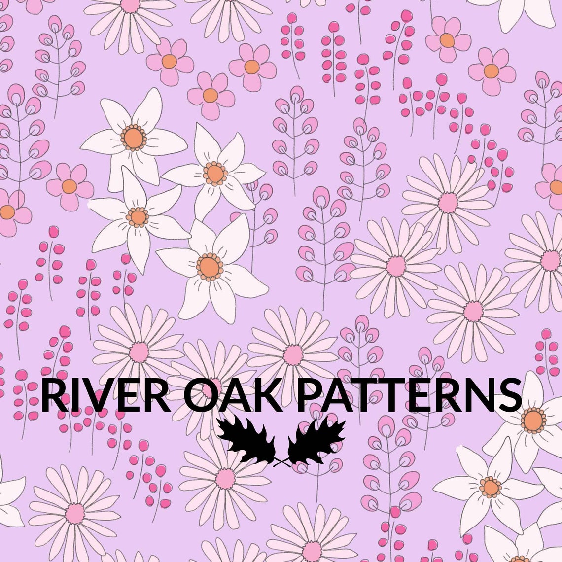 Spring Summer Purple Floral Seamless Pattern for Fabric Sublimation ...