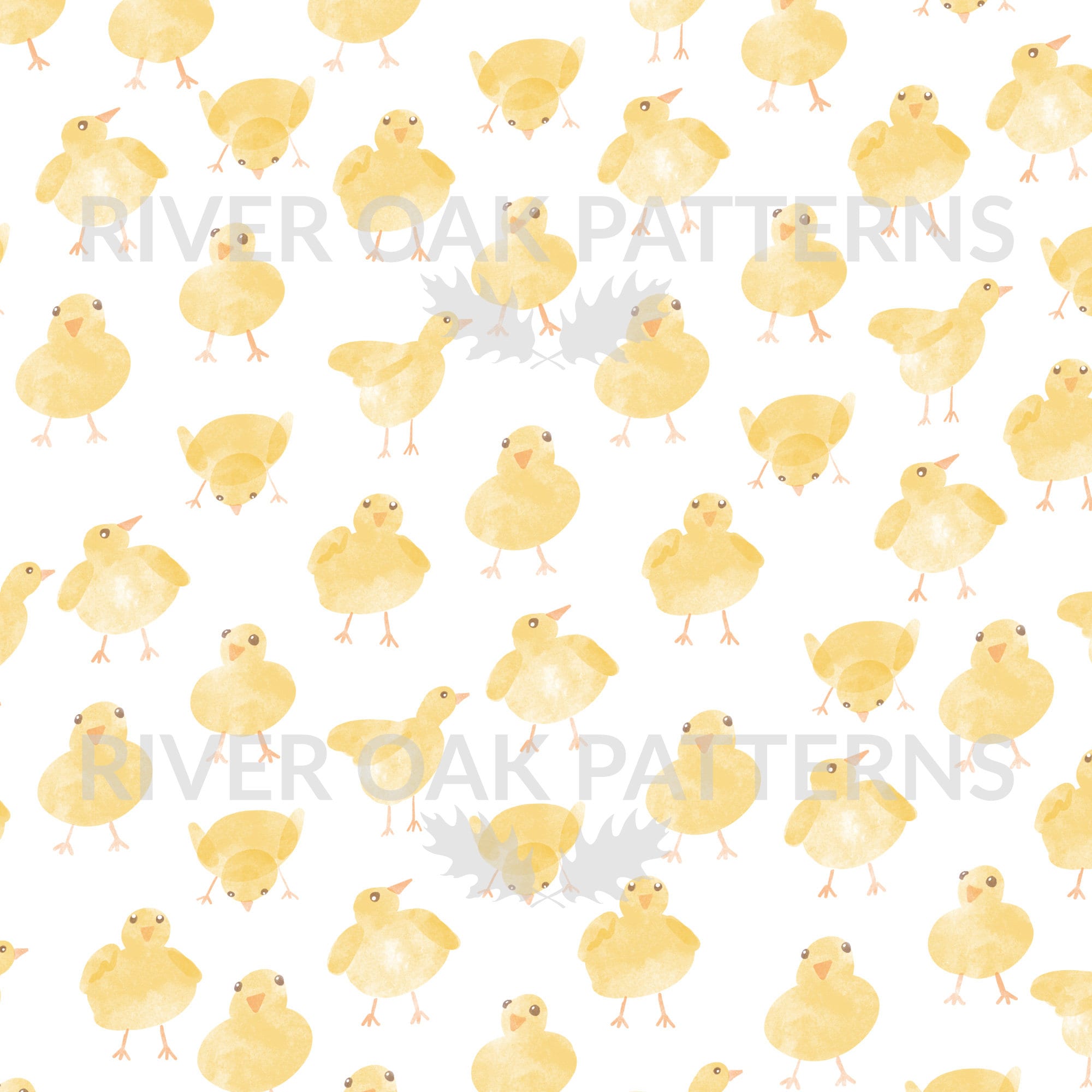 Cute Chicks Seamless Digital Repeat Pattern for Commercial Use Baby ...