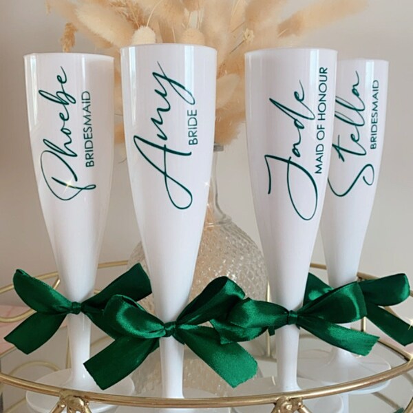 Personalised Champagne Flutes - Etsy UK