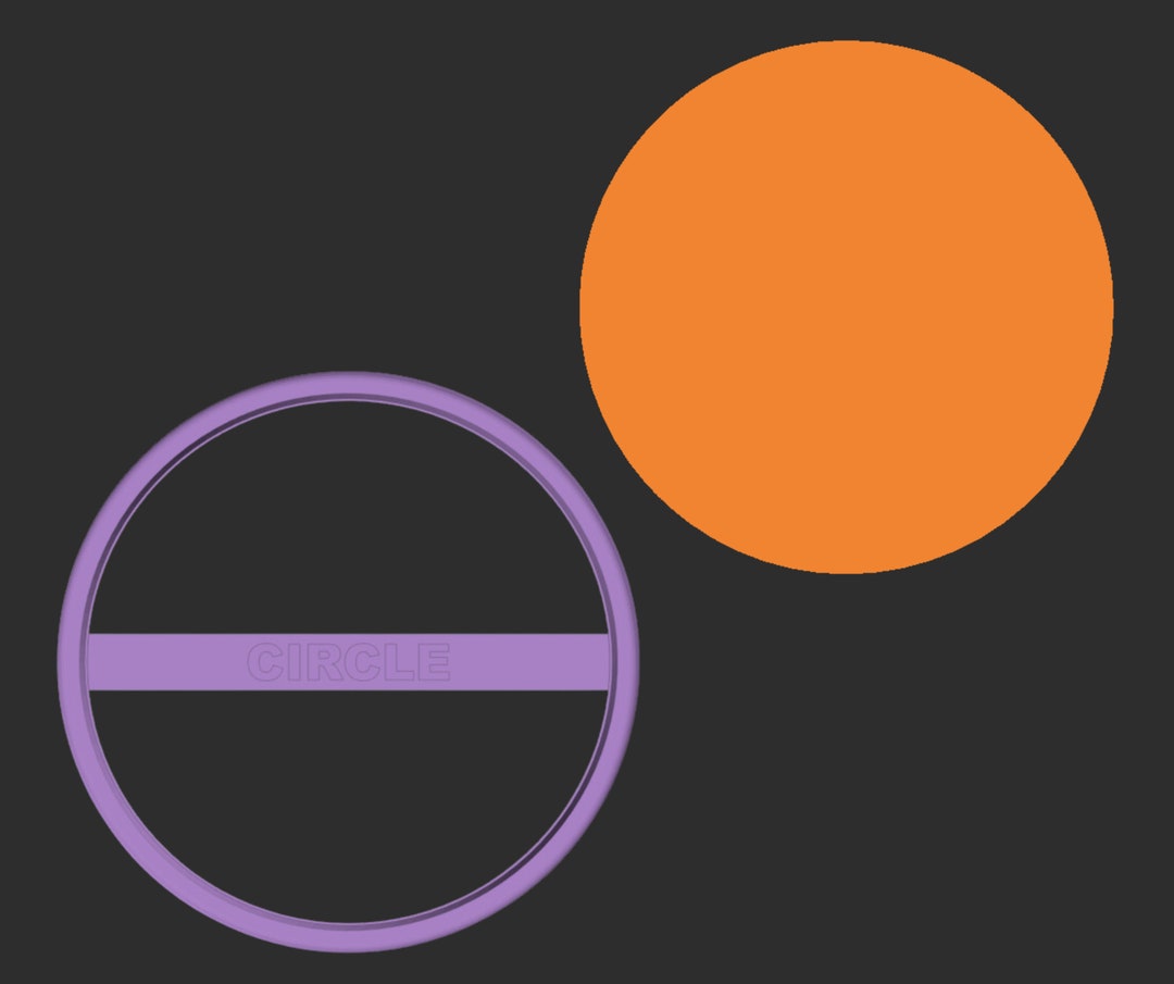 Circle Shape Cookie Cutter, Cookie Dough, Fondant or Polymer Clay ...