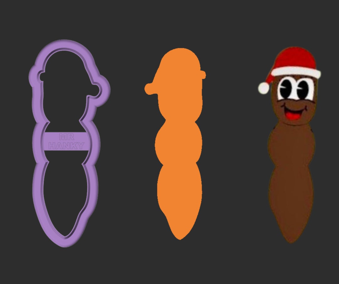 Mr Hankey the Christmas Poo Cookie Cutter Dough, Fondant or Polymer ...
