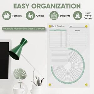 Habit Tracker Board Accountability Tracker for Wall Goal Tracker Board ...