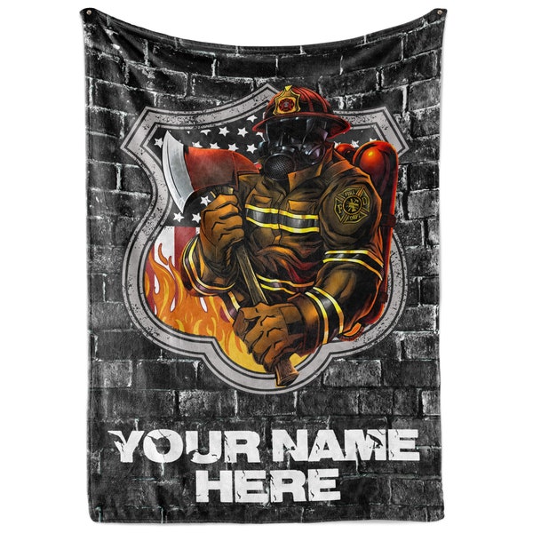 Fleece Blanket Fire Department - Etsy