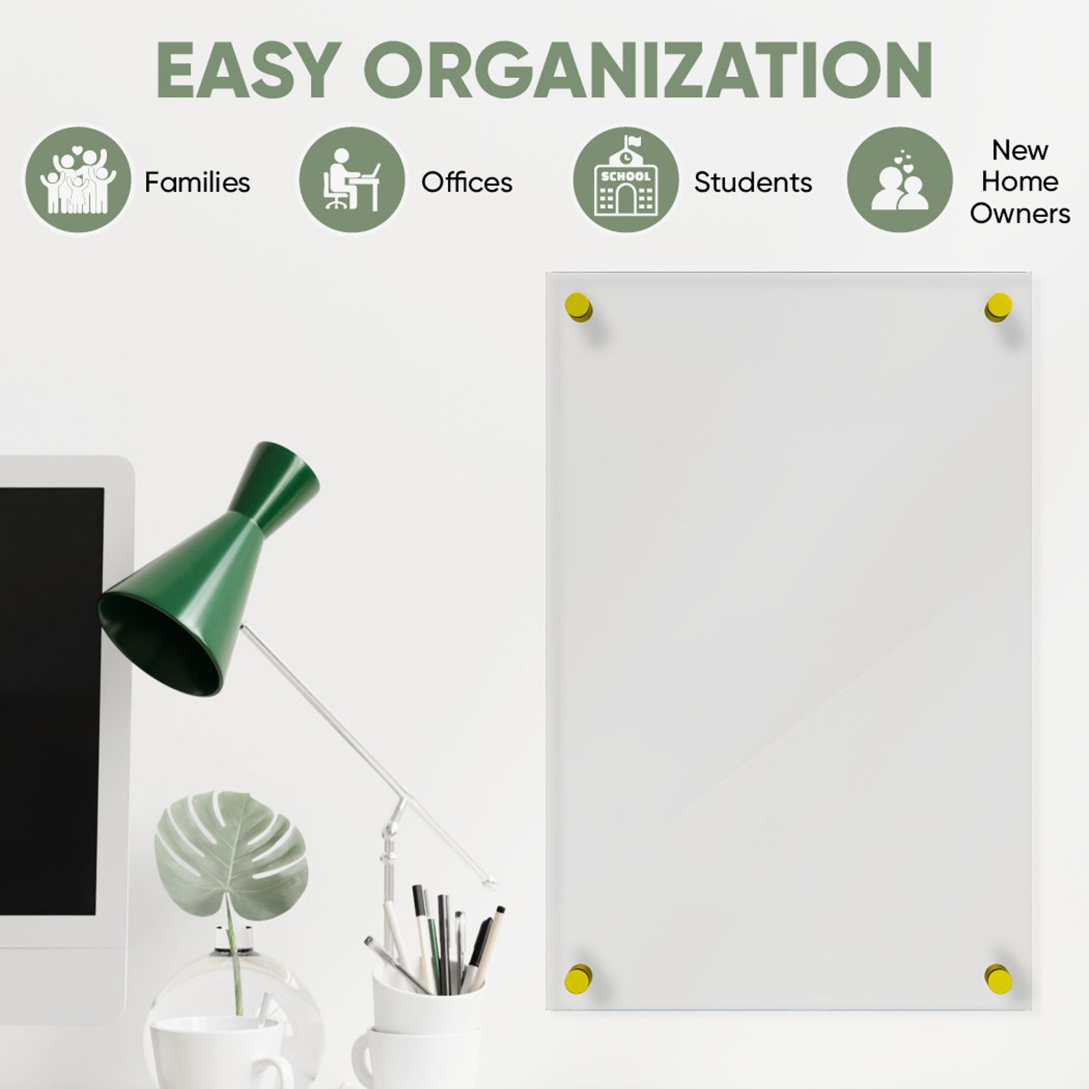 Dry Erase Board White Board Acrylic Board for Wall Alternative Clear ...