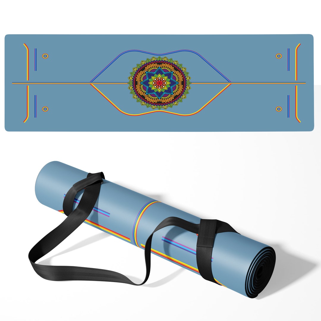 Alignment Yoga Mat | Ships Next Day | Custom | Workout Mat for Men and ...