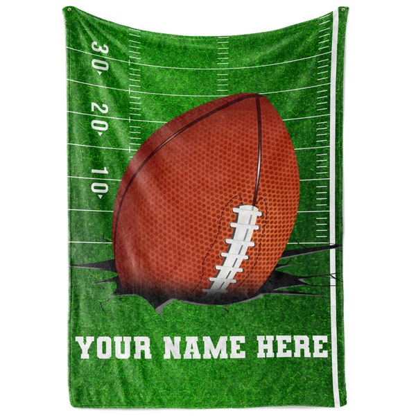 Personalized Football Blankets for Kids - Etsy