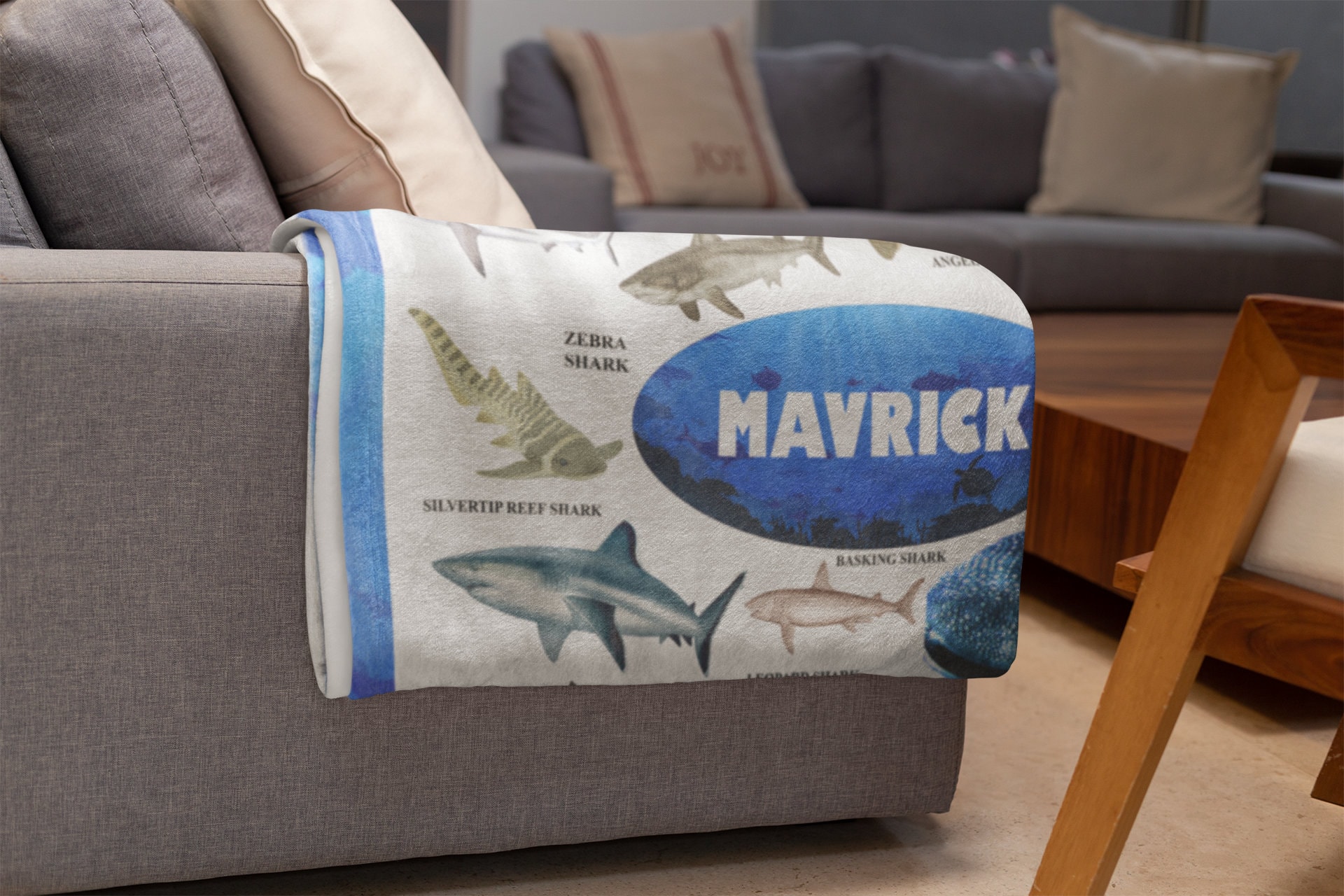Shark Gifts for Kids Personalized Shark Blanket for Kids - Etsy