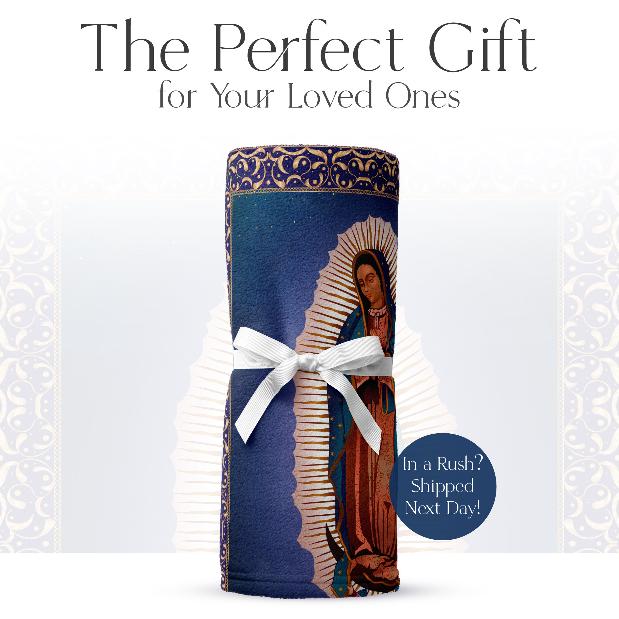 Our Lady of Guadalupe Blanket for Adults | Vintage Roman Catholic ...